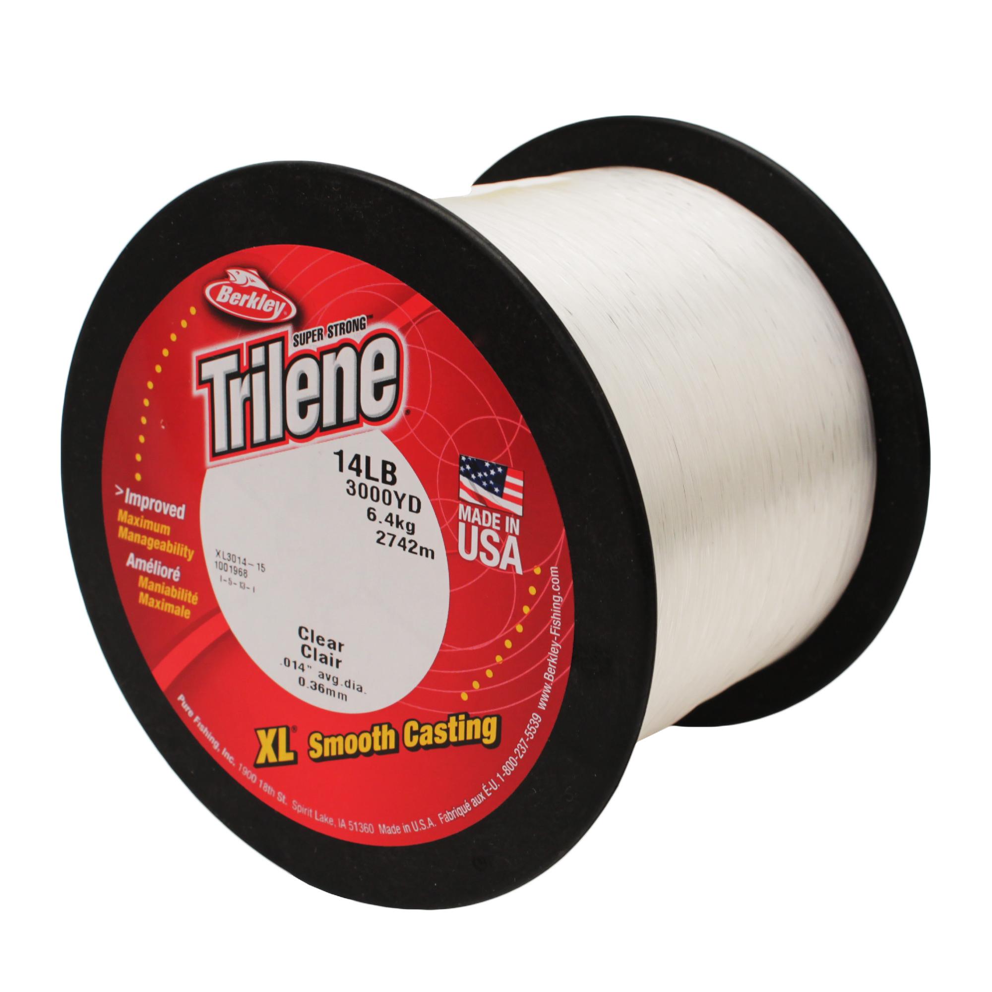 Trilene XL Monofilament Service Spool – 3000 Yards, 0.014″ Diameter, 14 ...