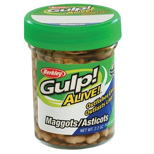 Gulp! Alive! Extruded Maggot Soft Bait White
