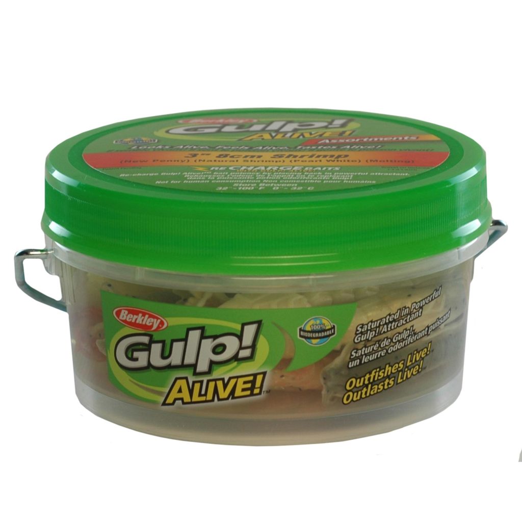 Gulp! Alive! Shrimp Assortment Soft Bait 3″ Length, Assorted Colors