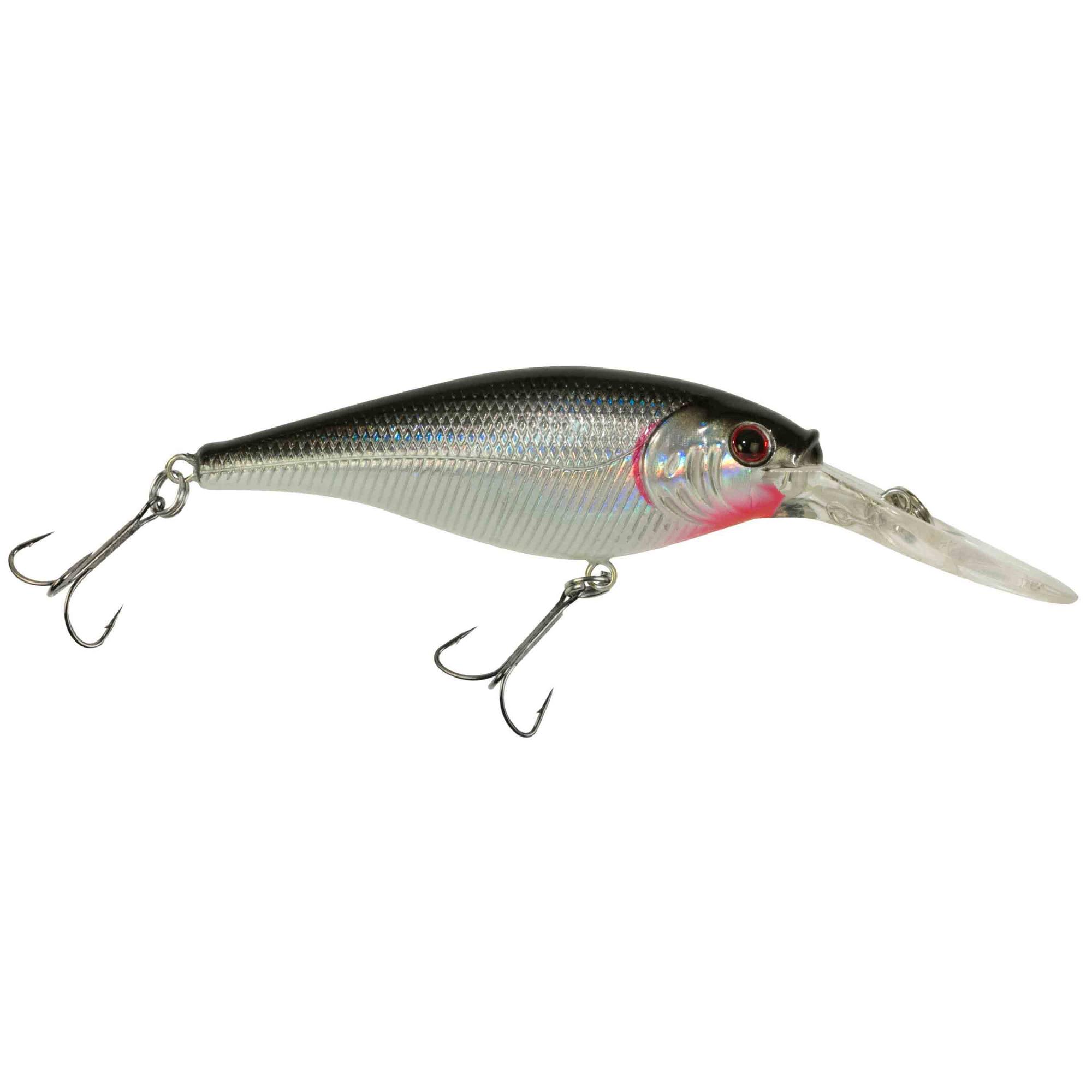 Flicker Shad Hard Bait – 2 3-4″ Length, 11’13’ Swimming Depth, 2 Hooks ...