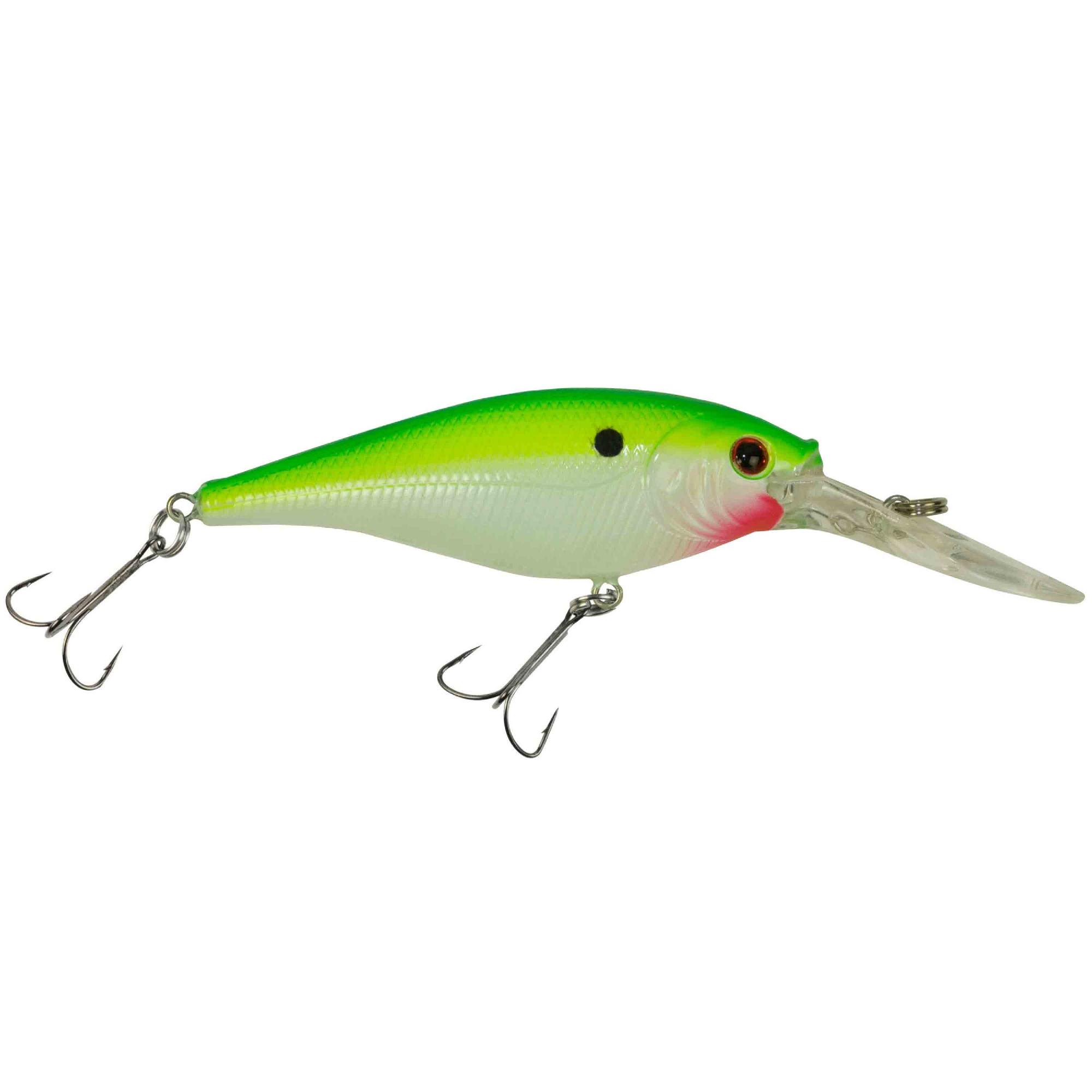 Flicker Shad Hard Bait – 3 1-2″ Length, 11′-13′ Swimming Depth, 2 Hooks ...