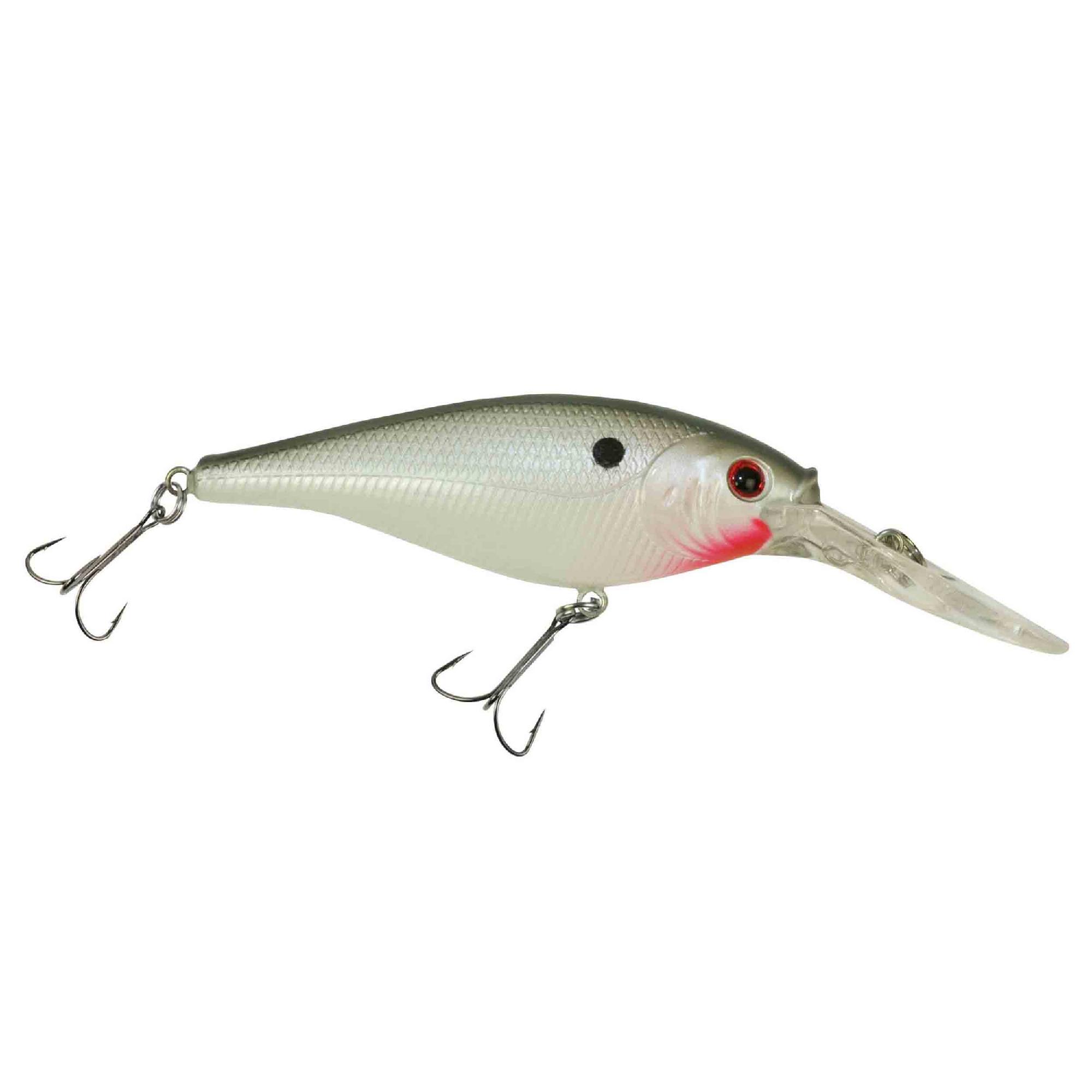 Flicker Shad Hard Bait – 3 1-2″ Length, 11′-13′ Swimming Depth, 2 Hooks ...