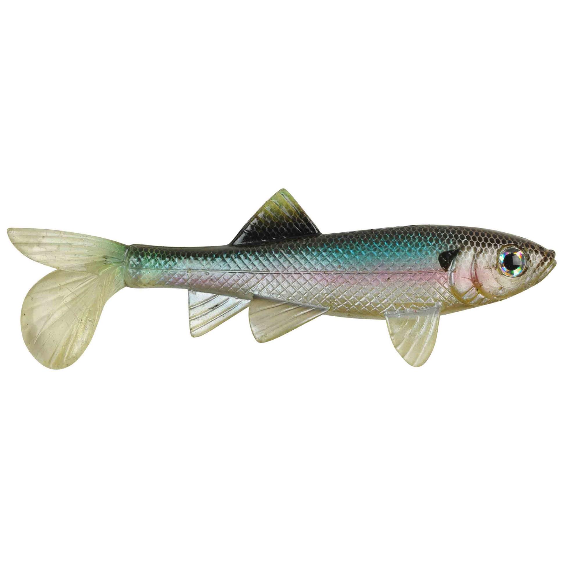 Havoc Sick Fish Soft Bait – 4″ Length, Ghost Minnow, Per 2