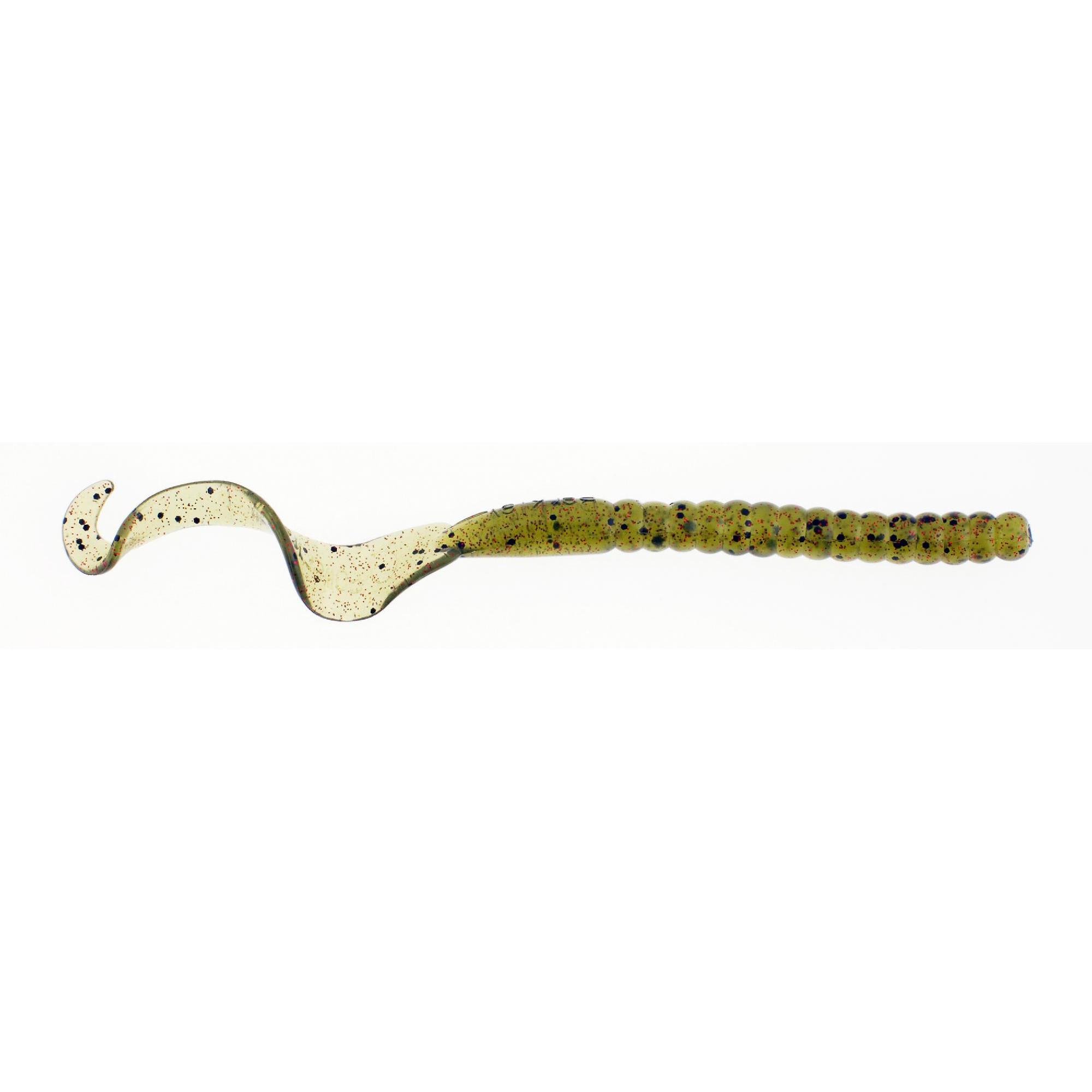 PowerBait Power Worm Soft Bait – 7″ Length, Watermelon Red Glitter, Per 13