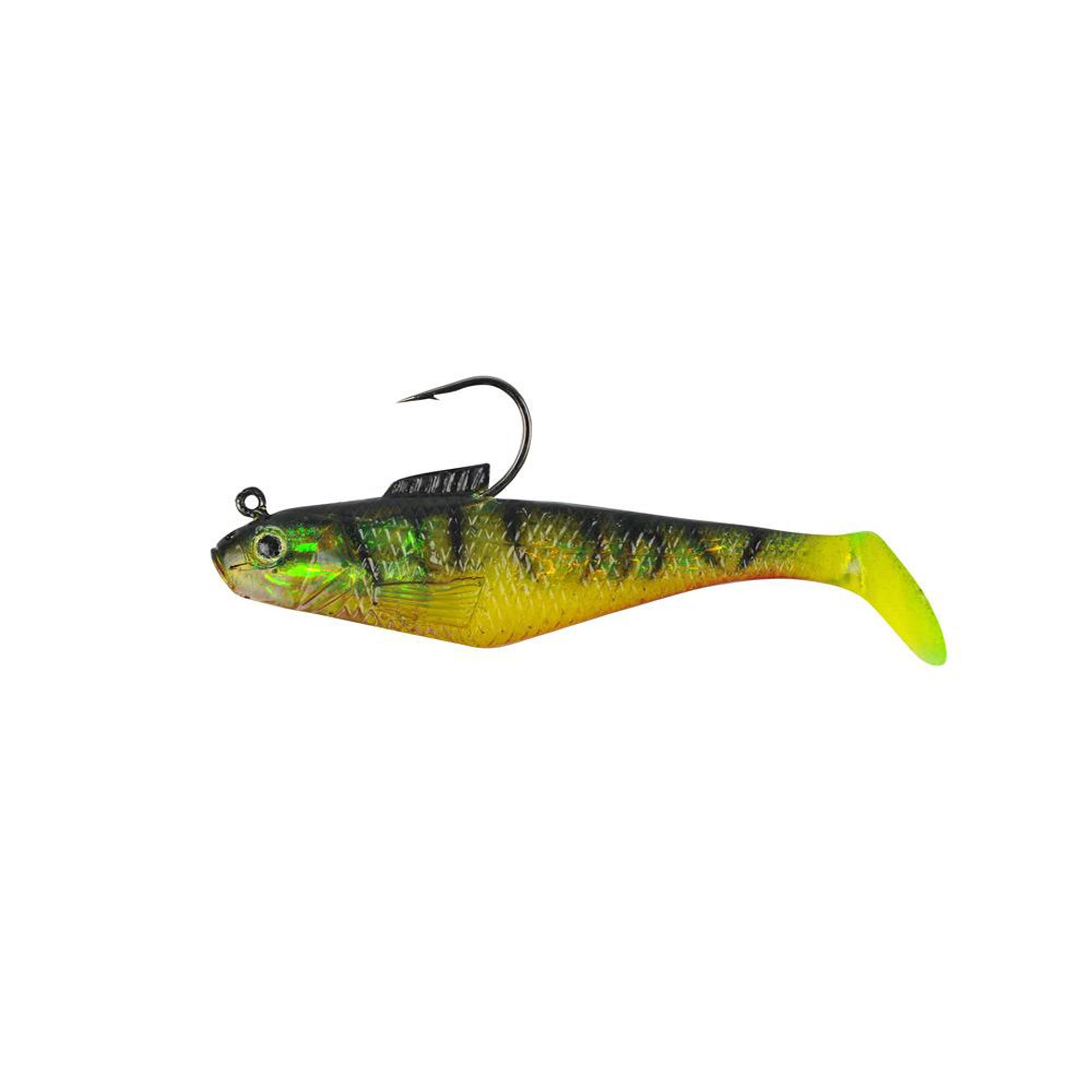 PowerBait Swim Shad Soft Bait – 4″ Length, Fire Tiger, Per 3