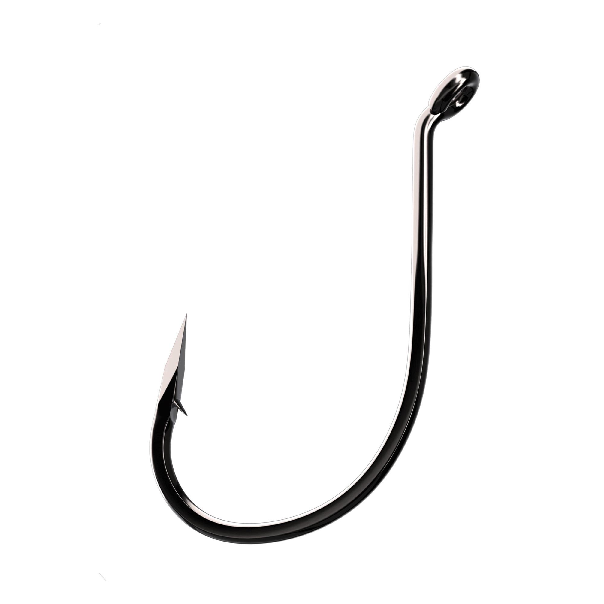 Trokar Drop Shot Hook – Platinum Black, Size 1-0 (Per 7)