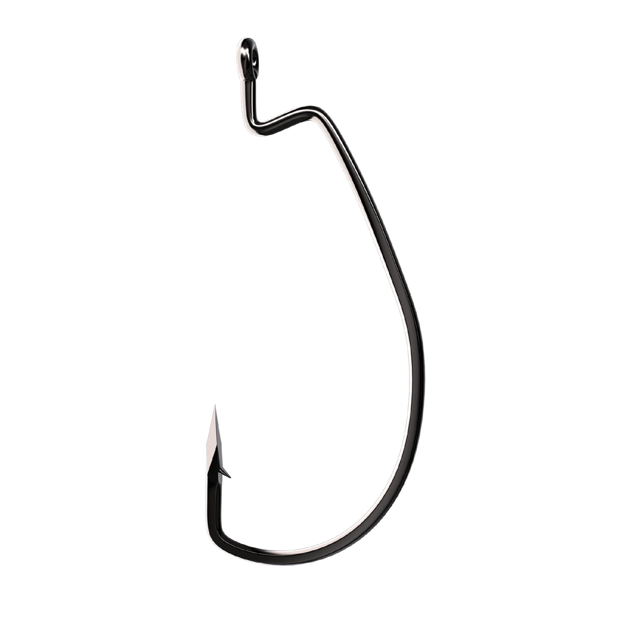Trokar Magworm Hook – Platinum Black, Size 8-0 (Per 3)