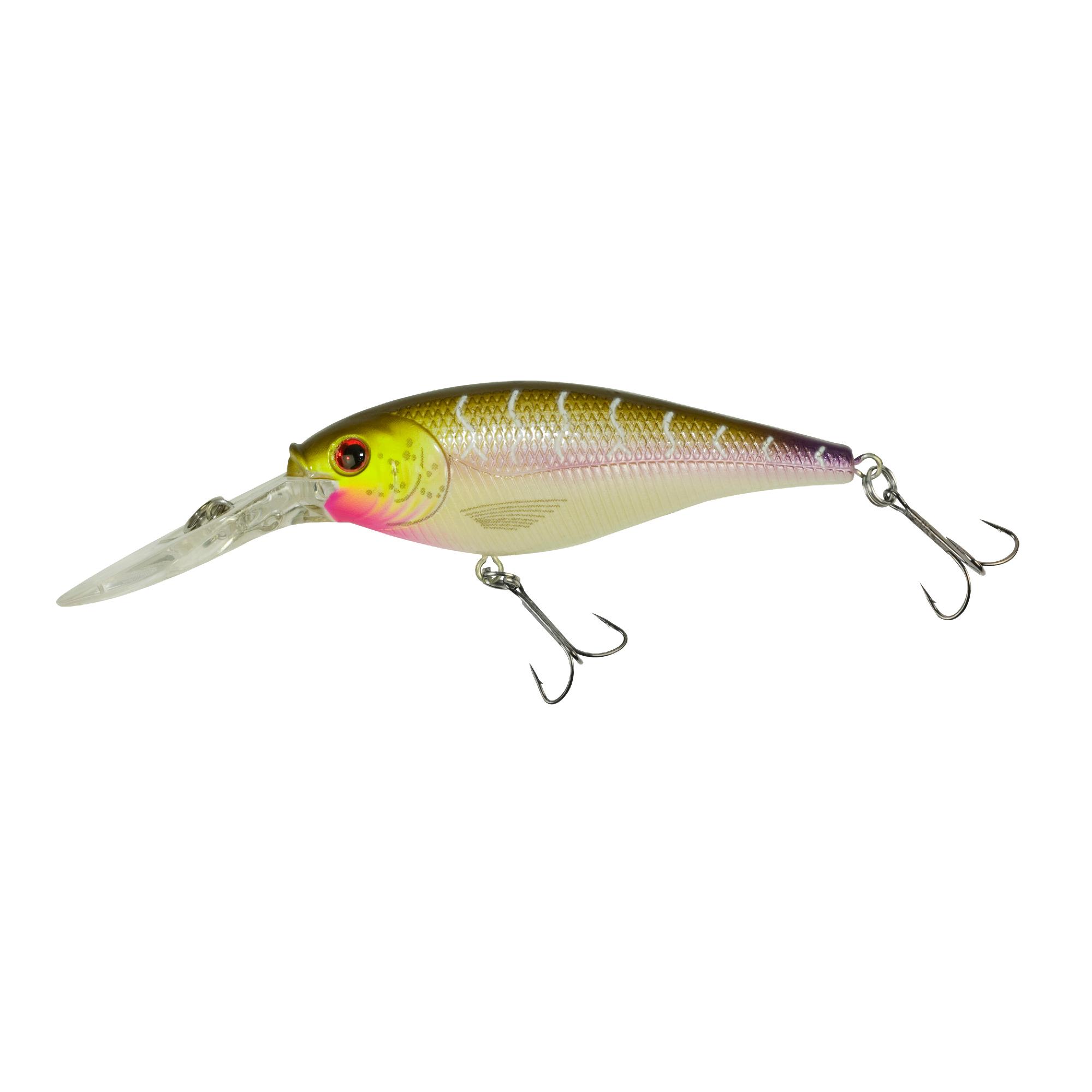 Flicker Shad Hard Bait – 3 1-2″ Length, 11′-13′ Swimming Depth, 2 Hooks ...