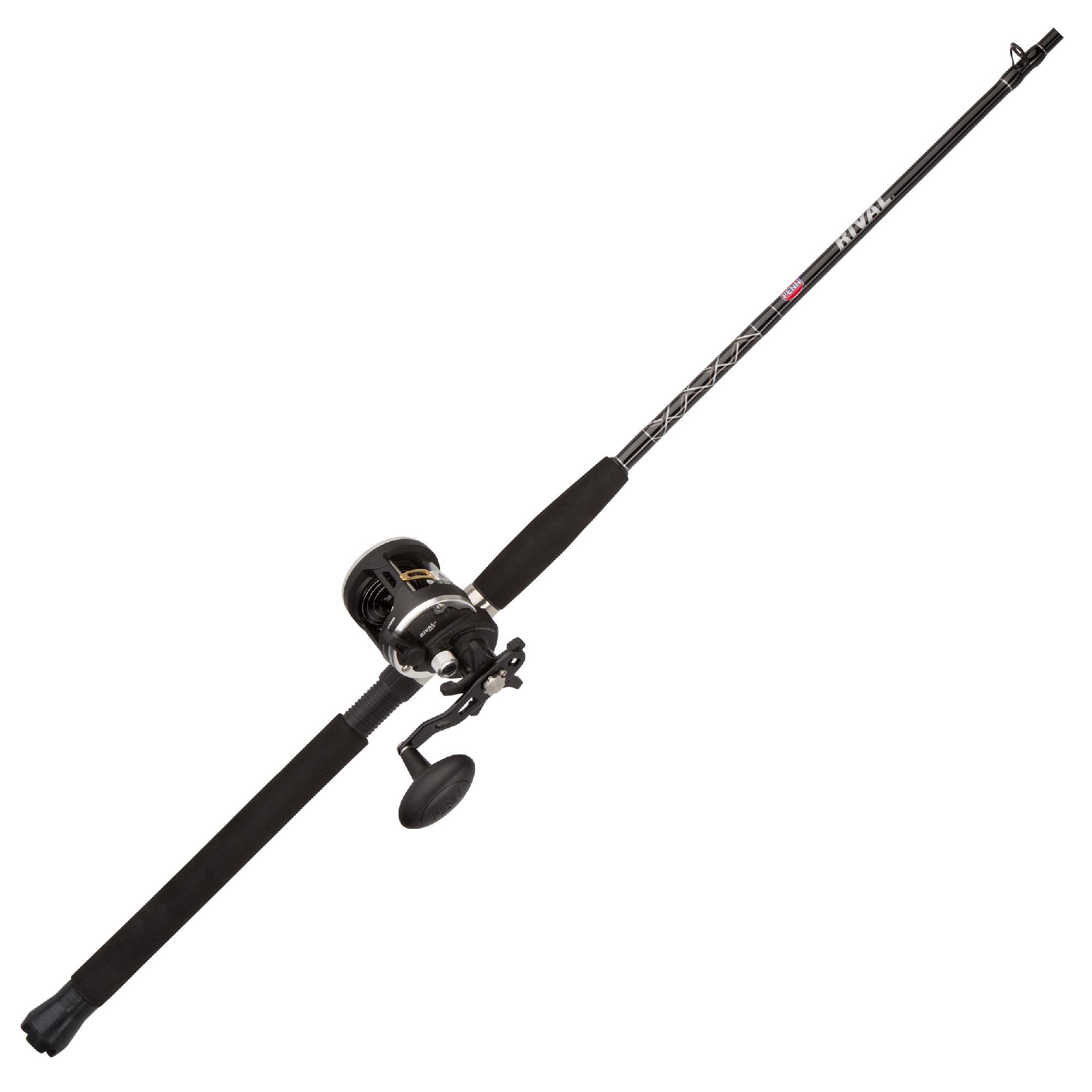 Rival Level Wind Conventional Reel – 20, 5.1:1 Gear Ratio, 6’6″ 1pc Rod ...