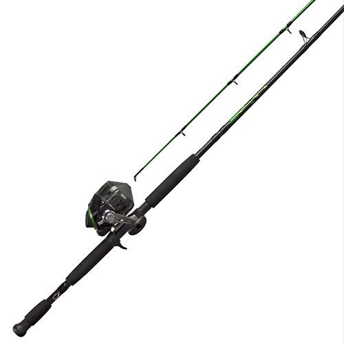 Bite Alert Spincast Combo, 2.6:1 Gear Ratio, 7′ 2pc Rod, 17-50 Line Rating