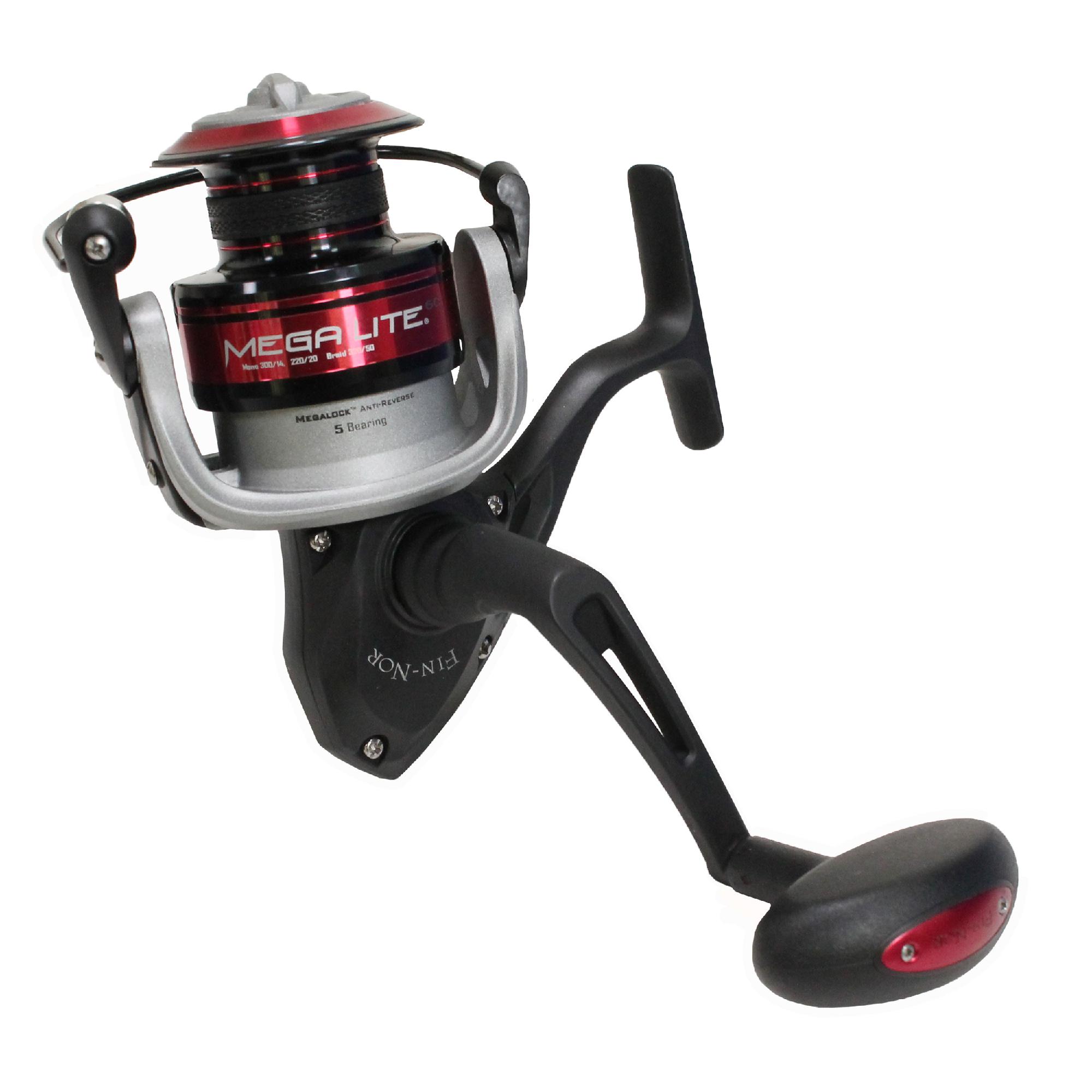 Mega Lite Spinning Reel – Size 60, 4.3:1 Gear Ratio, 37″ Retrieve Rate ...