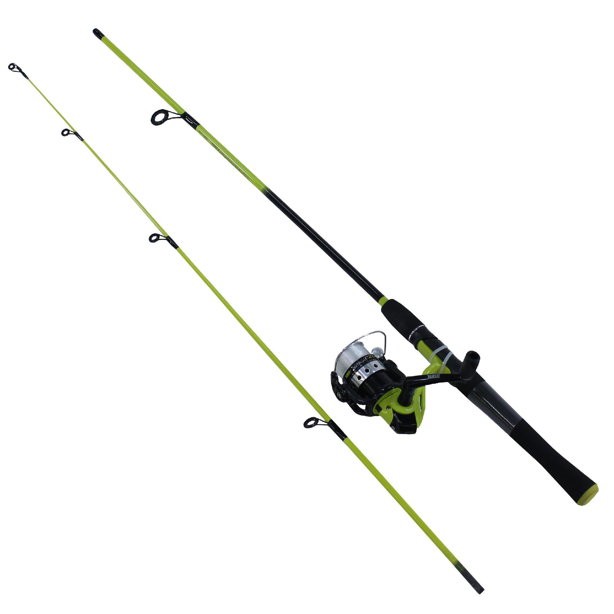 Splash Spinning Combo – Green, 20sz, 5.3:1 Gear Ratio, 6′ Length, 2 ...