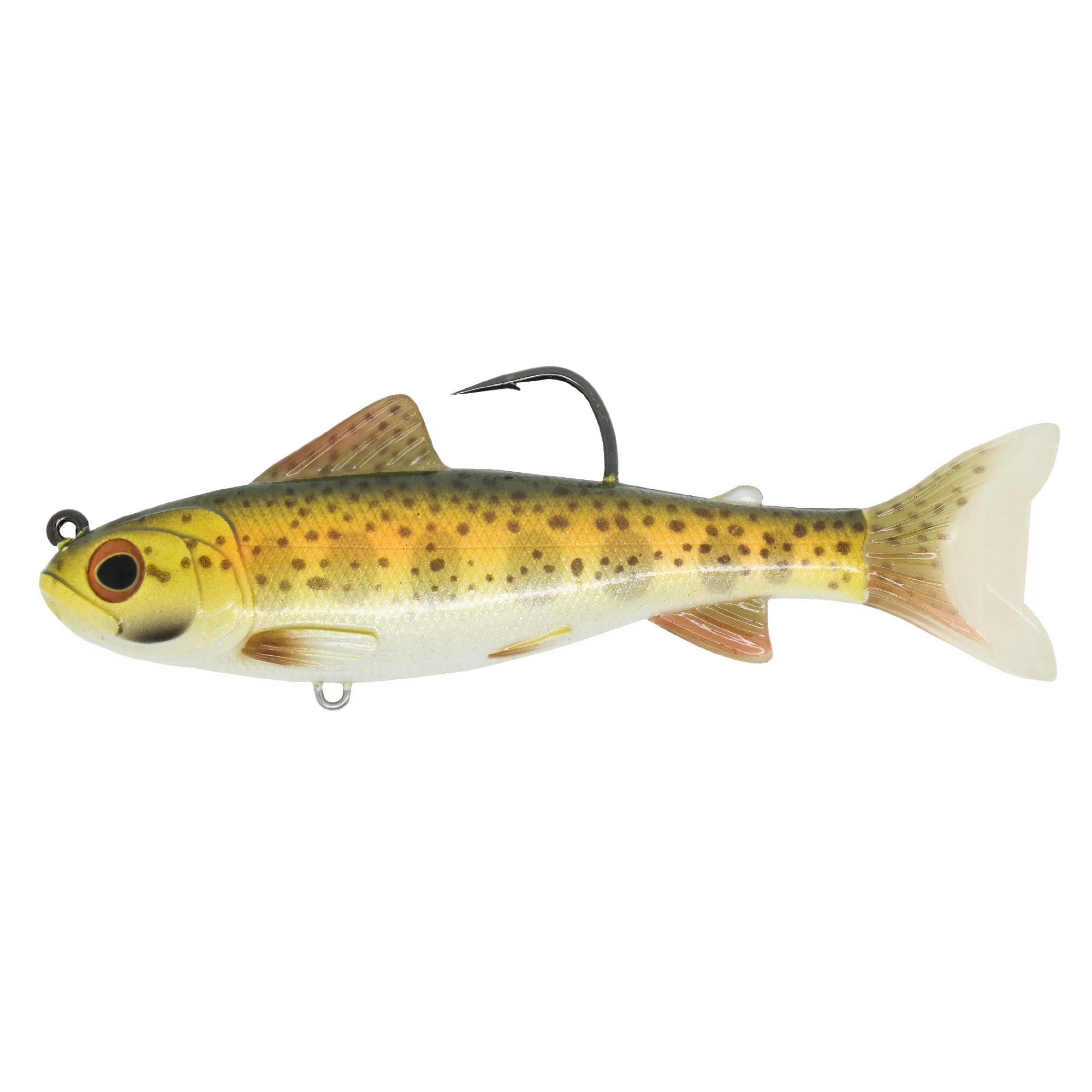 Trout (Parr) – Freshwater, 5″, 8-0 Hook, Medium-Slow Sinking, Gold-Olive