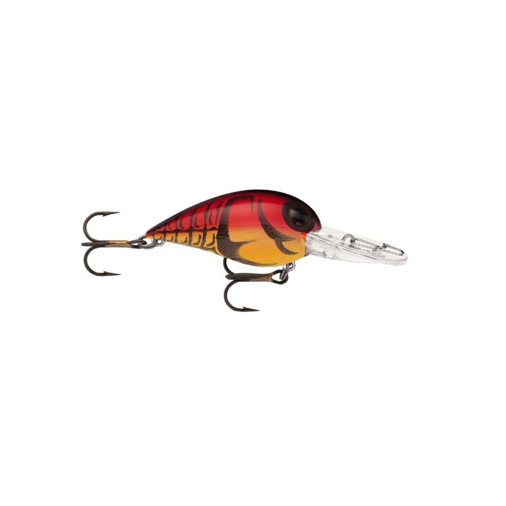 Original Wiggle Wart Lure – 2″ Length, 7′-14′ Depth, Number 4 Hook, Red ...