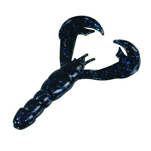 Rage Tail Craw Soft Lure – 4″ Body Length, Black Blue Flake, Per 7