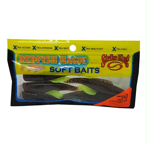 Redfish Magic Glass Minnow Soft Bait – 4″ Body Length, Pumpkin ...