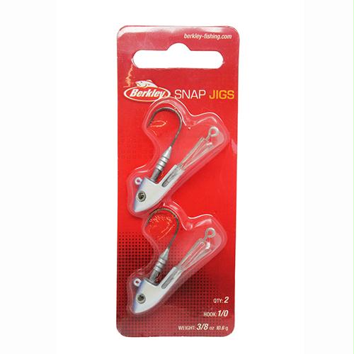 Snap Jig Jigheads Lure – 3-8 oz Size. 1-0 Hook, Watermelon Pearl, Per 2