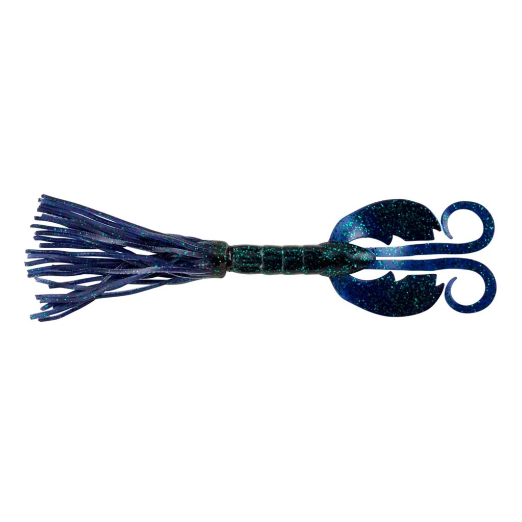 Bearded CrazyLeg Chigger Craw Soft Bait – 4 1-2″ Length, June Bug, Per 5