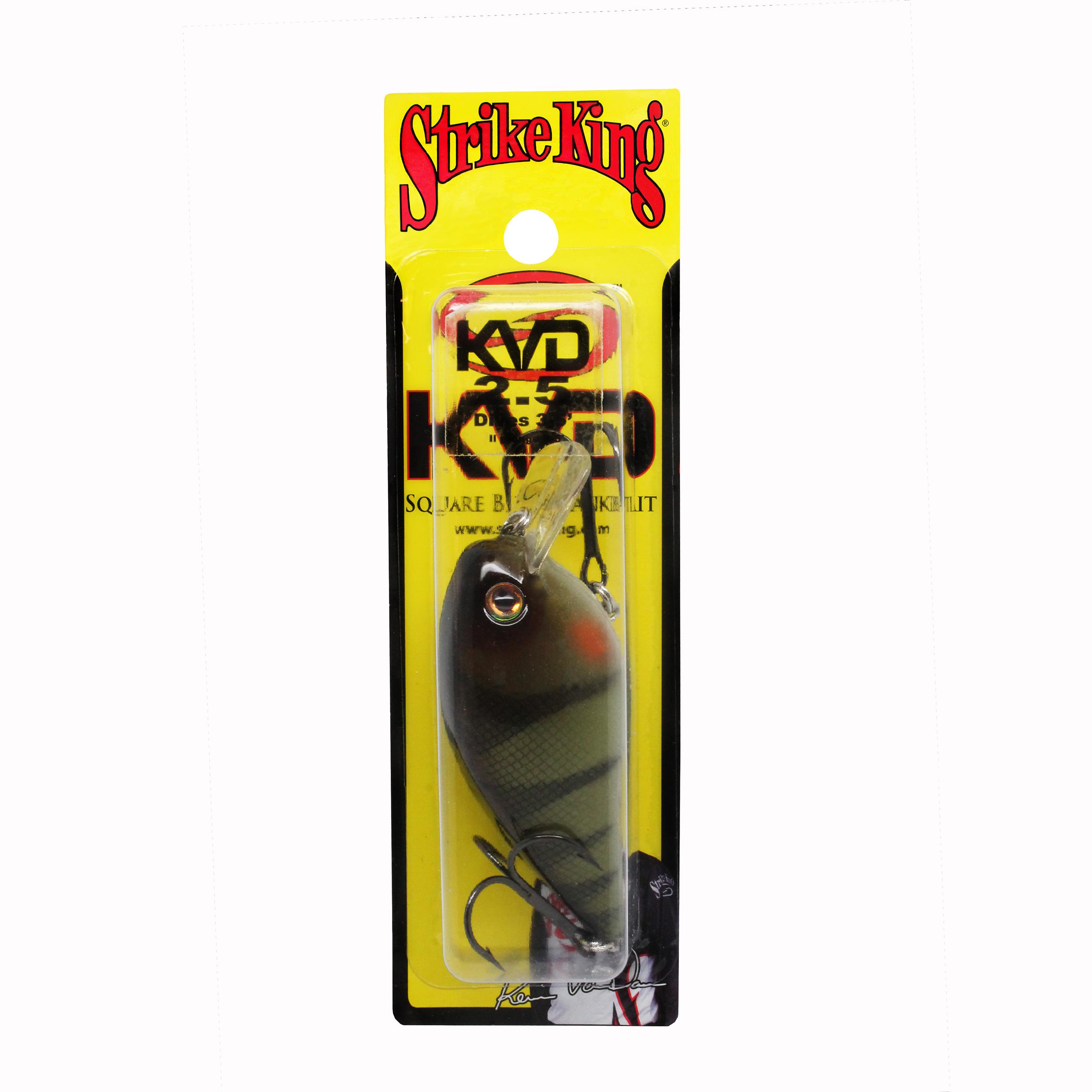 KVD Square Bill Hard Lure – Model 2.5, 2 3-4″ Body Length, 3′-6′ Depth ...