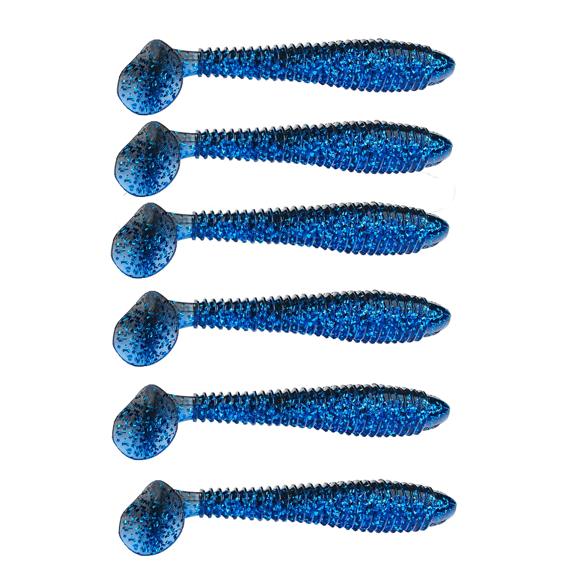 Rage Swimmer Soft Lure – 4 3-4″ Body Length, Blue Bug, Per 6